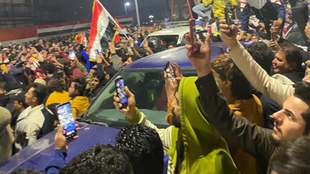 Pictures .. Basra Corniche after qualifying for the Gulf semi-finals 25 ...